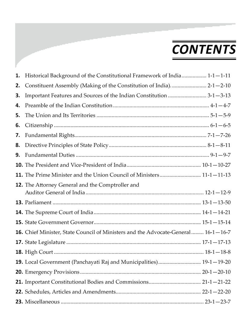 Indian Polity Book 2023 English | SSC, UPSC, Railways Competitive Exams ...